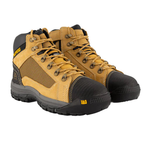 CAT Convex Breathable Safety Boot Zip Steel Toe | Work Boots Direct