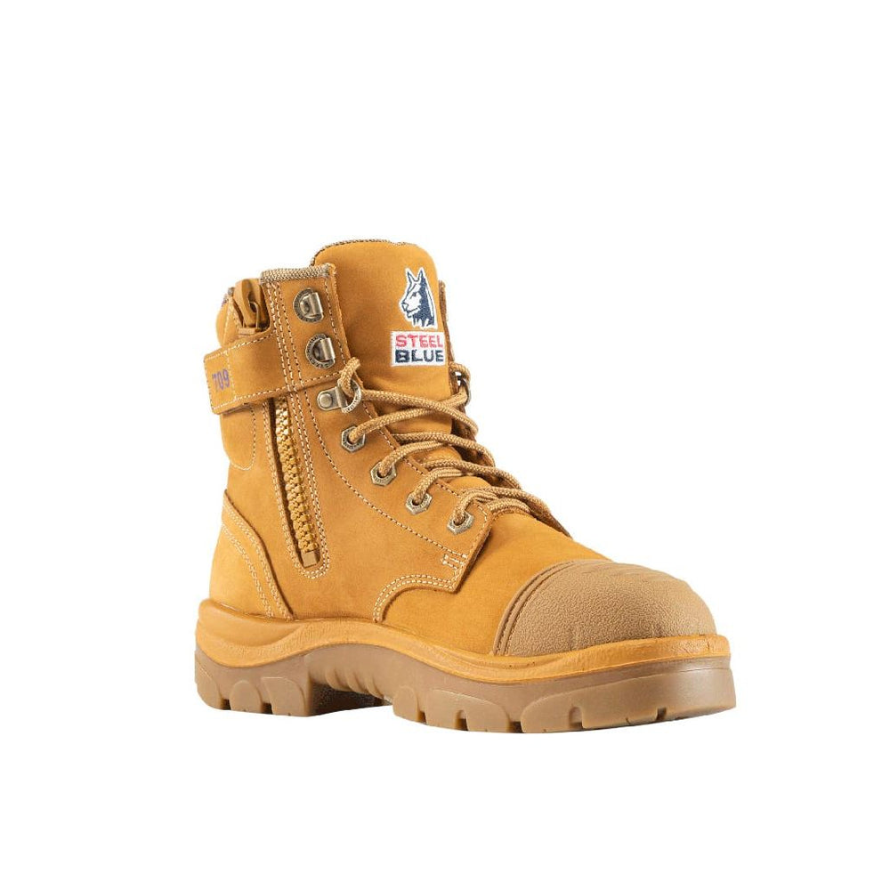 Steel Blue Argyle Zip Ladies - Scuff Cap Safety Boot | Work Boots Direct