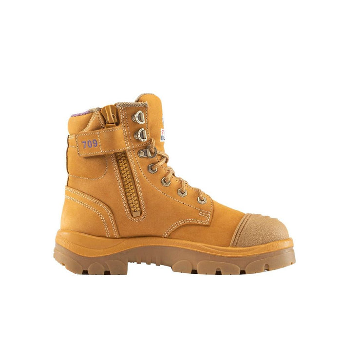 Steel Blue Argyle Zip Ladies - Scuff Cap Safety Boot | Work Boots Direct